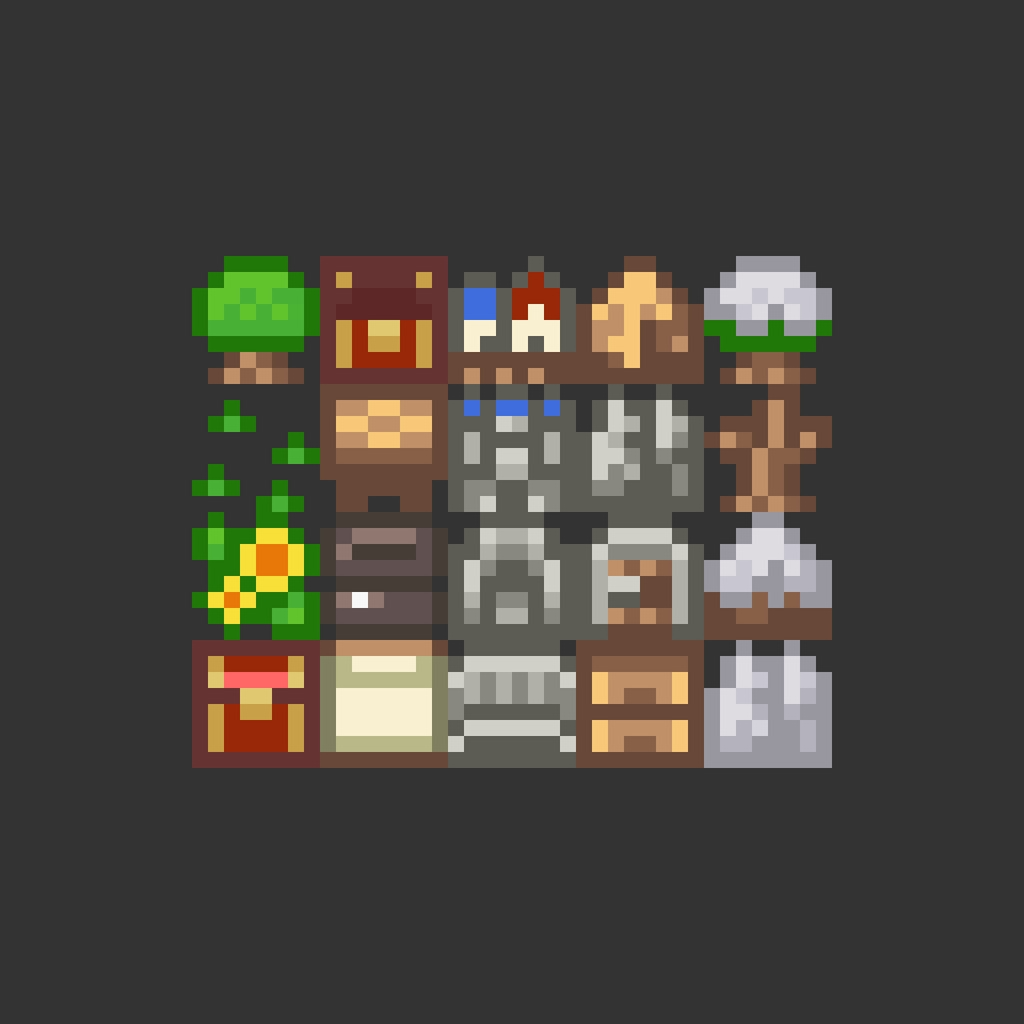 【ドット絵・アイコン素材詰め合わせ】キャラクター・マップ・その他 - katuomeme BOOTH - BOOTH