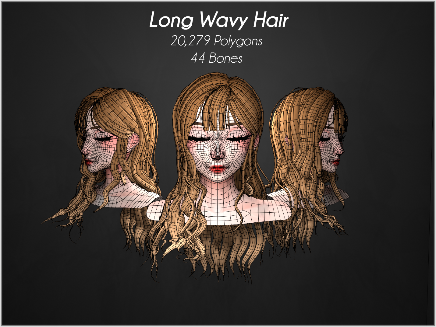 Wavy Hair Asset - Kelseu - BOOTH