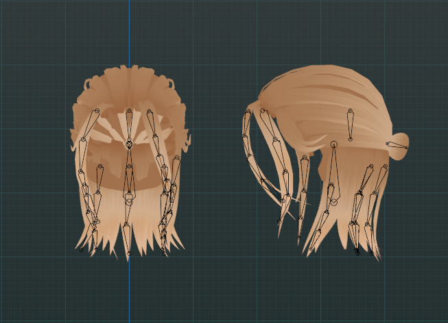 Half-Up Hair - VRChat Hair Asset - Kelseu - BOOTH