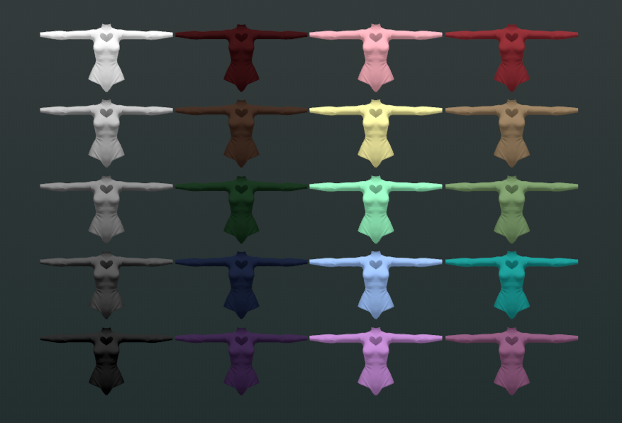 Heart-Cut Bodysuit & Boots - VRChat Clothing Asset - Kelseu - BOOTH