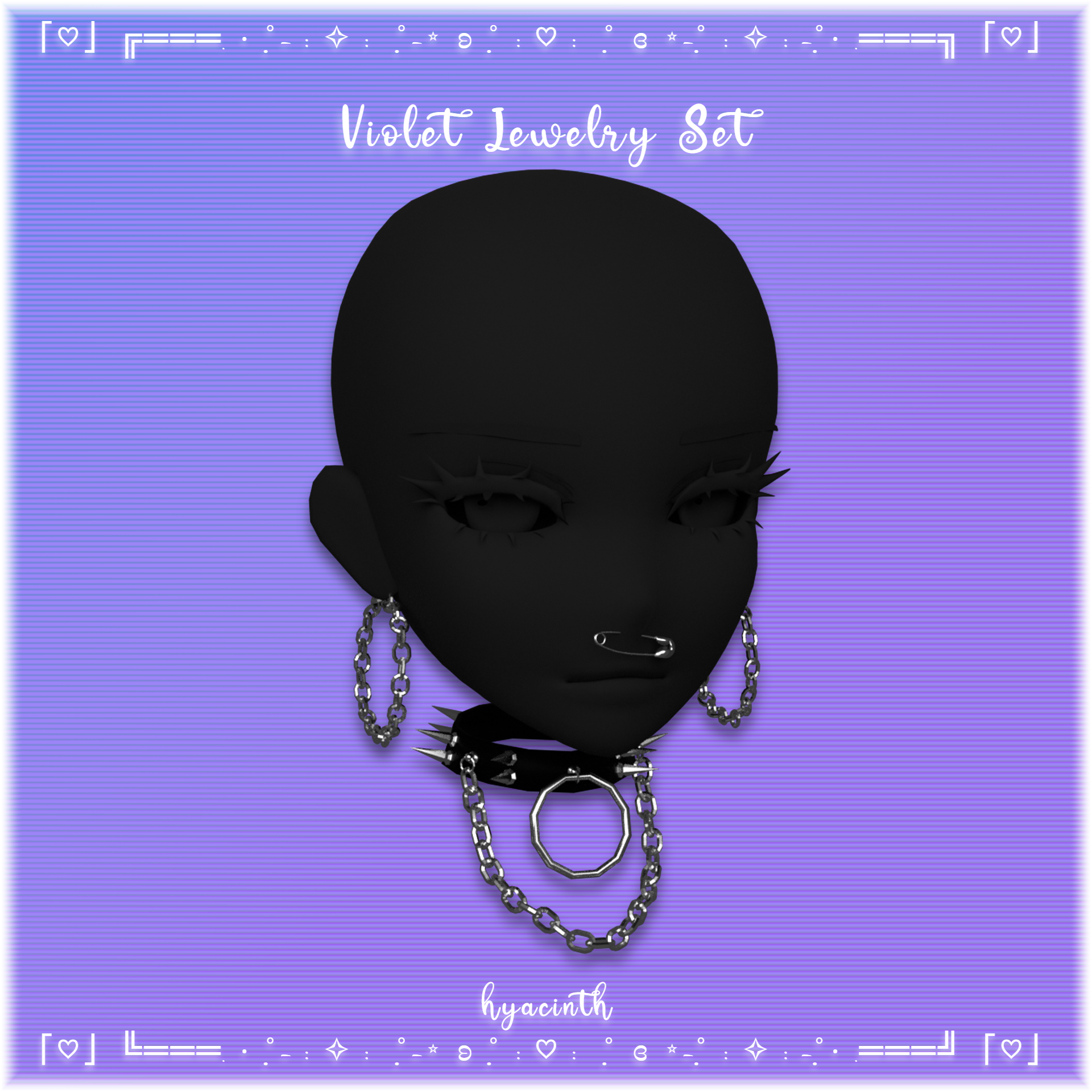 Violet Jewelry Set - dianthus - BOOTH