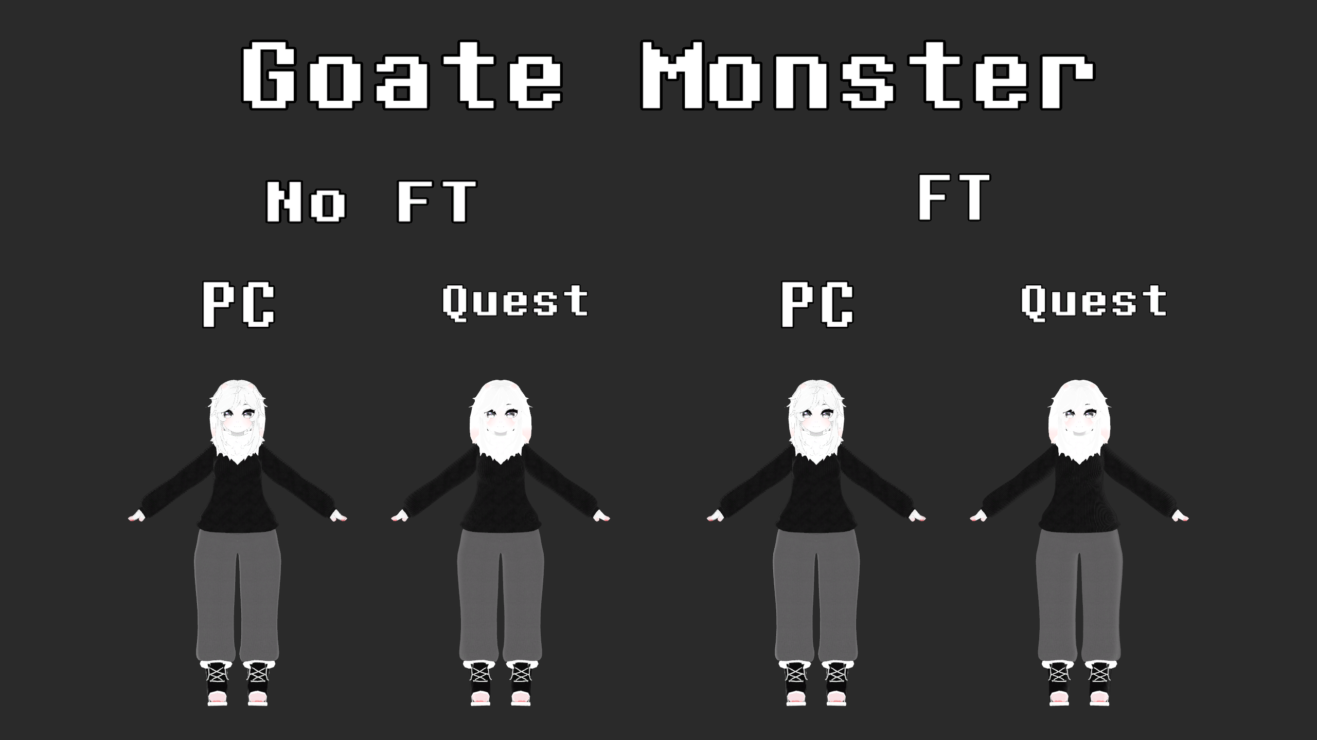 Goate Monster [ヤギモンスター][VRCHAT][QUEST][VRCFT] - squidacious - BOOTH
