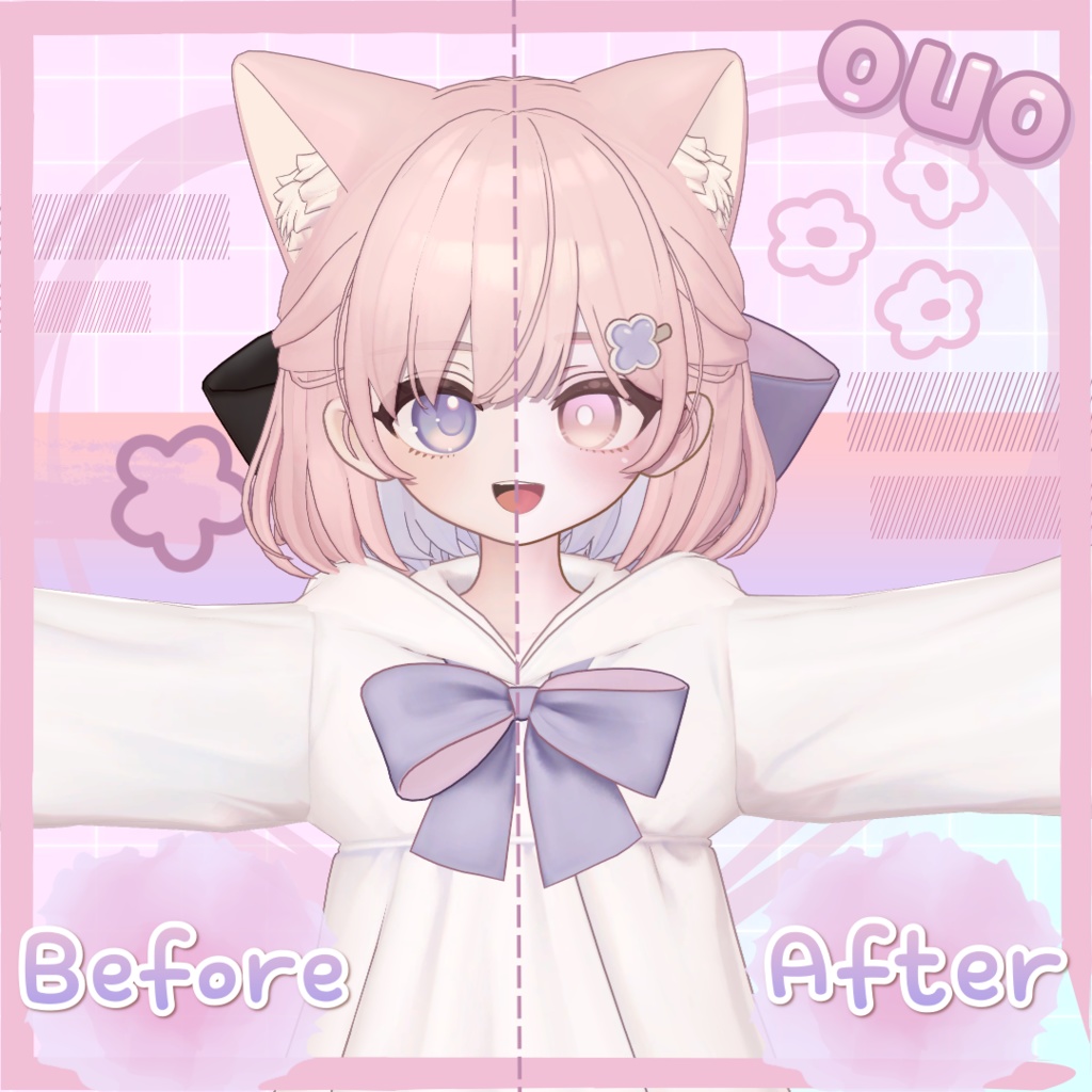 [しらつめ/shiratsume] makeup+eye texture - ouo - BOOTH