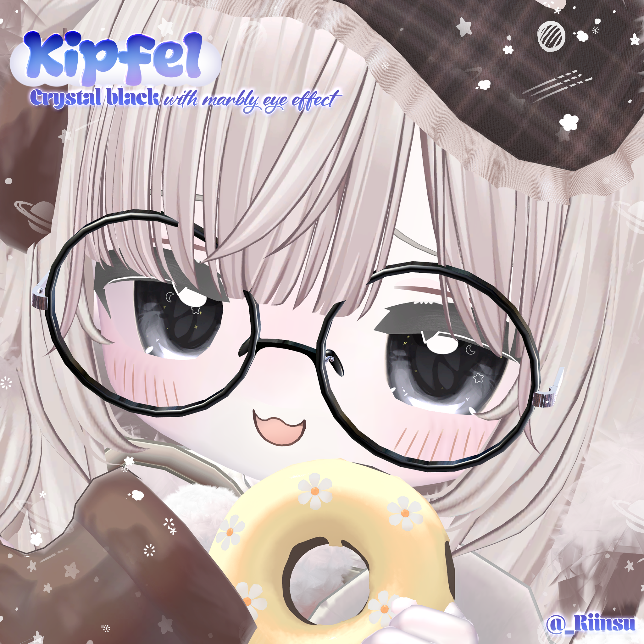 【13アバター対応】🪩Marbly eye texture🪩 - halo-by - BOOTH
