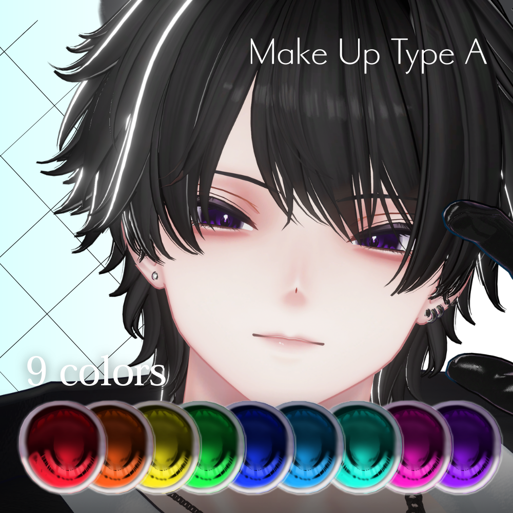 【VRChat Textures】狛乃-komano- Eye + Make Up Textures「BLANK//PRISM」 + PSD ...