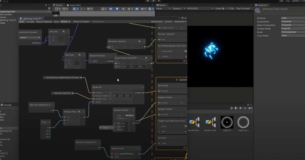 Unity Vfx Graph:lightning Trail Ericwang Unity Vfx Artist Booth