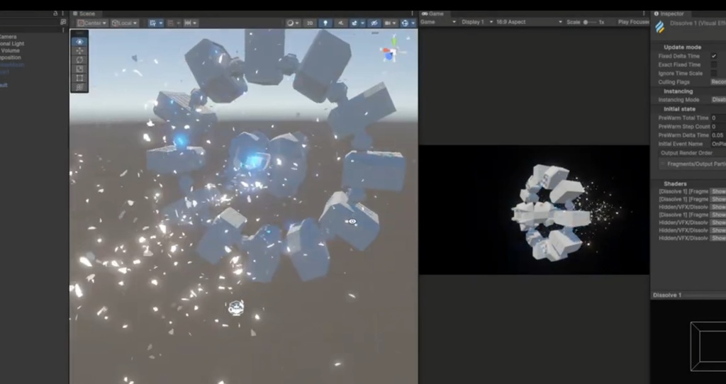 Unity VFX Graph：Mesh Particle Fragments - EricWang(Unity VFX Artist) - BOOTH
