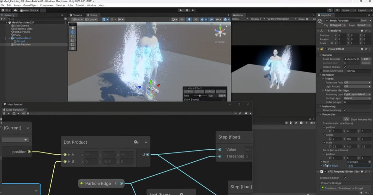 Unity VFX Graph：Model Edges Bursts - EricWang(Unity VFX Artist) - BOOTH