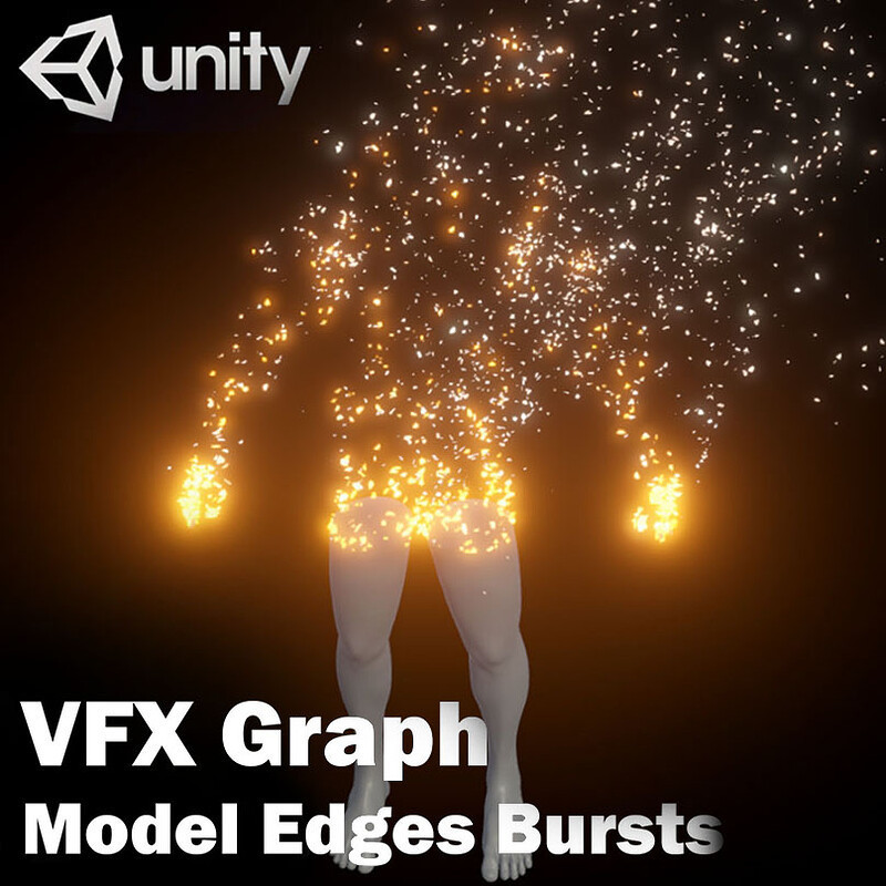 Unity VFX Graph：Model Edges Bursts - EricWang(Unity VFX Artist) - BOOTH