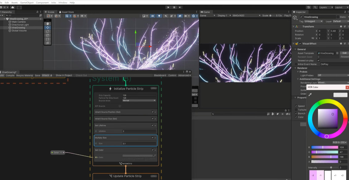Unity VFX Graph：Vine Growing - EricWang(Unity VFX Artist) - BOOTH