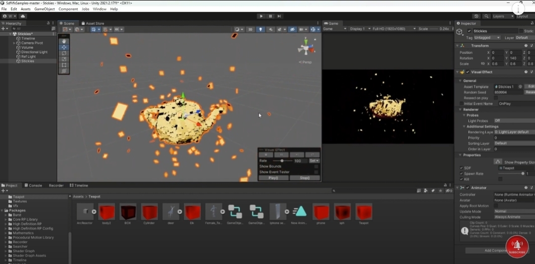 Unity VFX Graph：Post-it(Particles aggregate into models) - EricWang ...