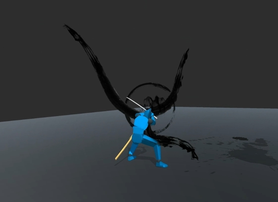 Unity Game VFX - Ink Sword Slash - EricWang(Unity VFX Artist) - BOOTH