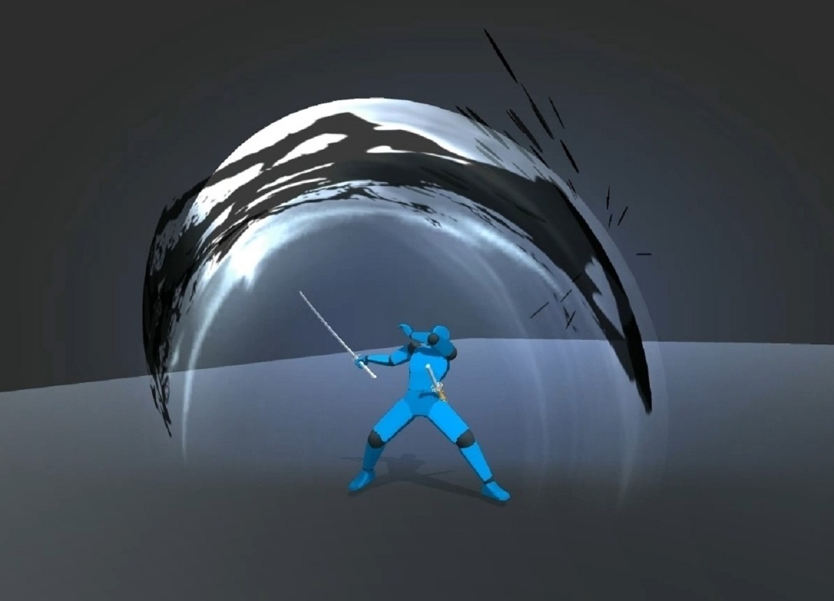 Unity Game VFX - Ink Sword Slash(URP) - EricWang(Unity VFX Artist) - BOOTH