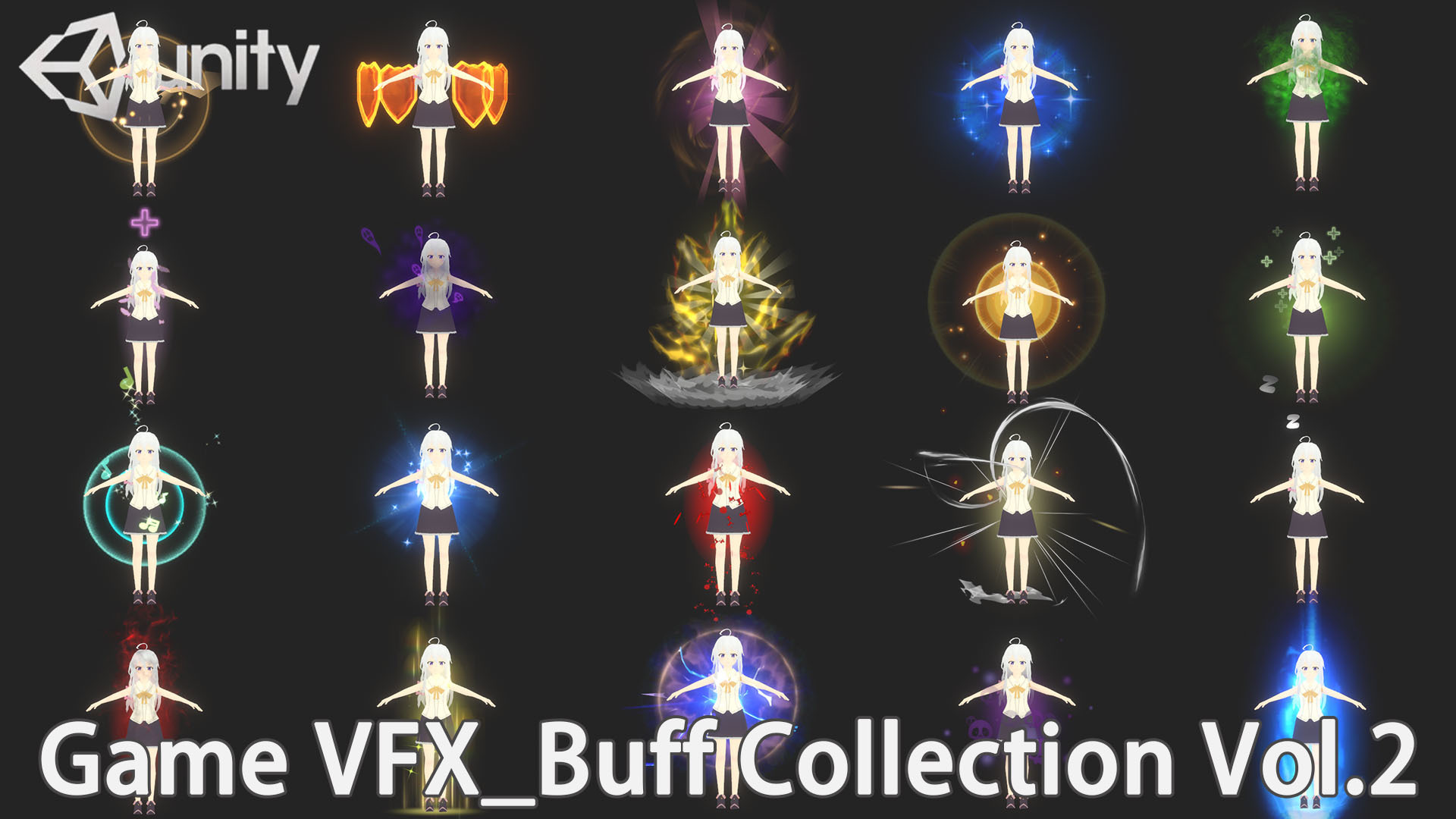Unity Game VFX - Buff Collection Vol.2 - EricWang(Unity VFX Artist) - BOOTH