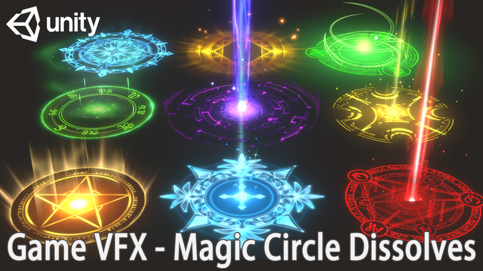 Unity Game VFX - Magic Circle Dissolves - EricWang(Unity VFX Artist) - BOOTH