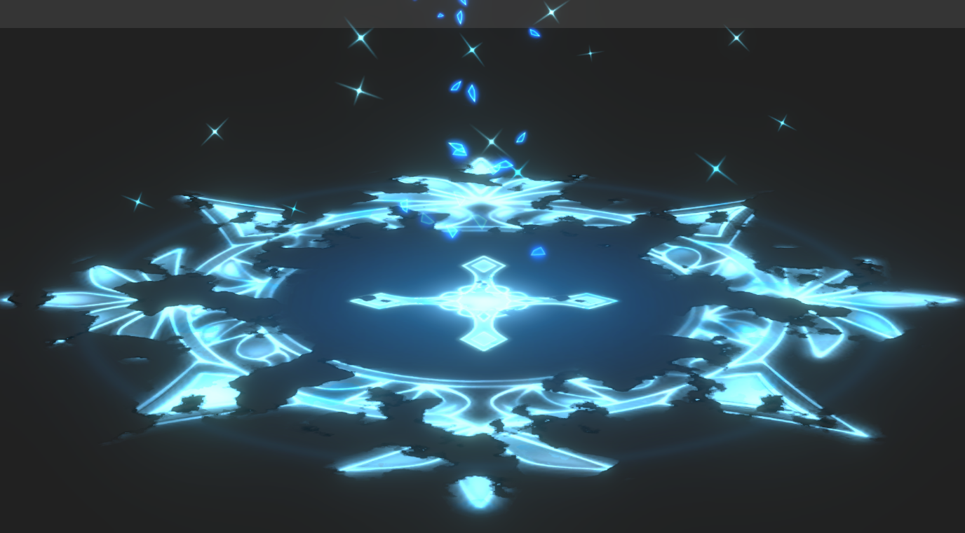 Unity Game VFX - Magic Circle Dissolves - EricWang(Unity VFX Artist) - BOOTH