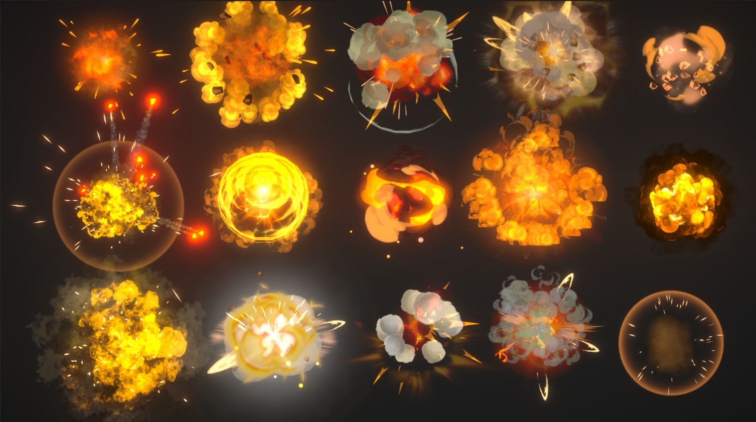 Unity Game VFX - Explosion & Crack - EricWang(Unity VFX Artist) - BOOTH