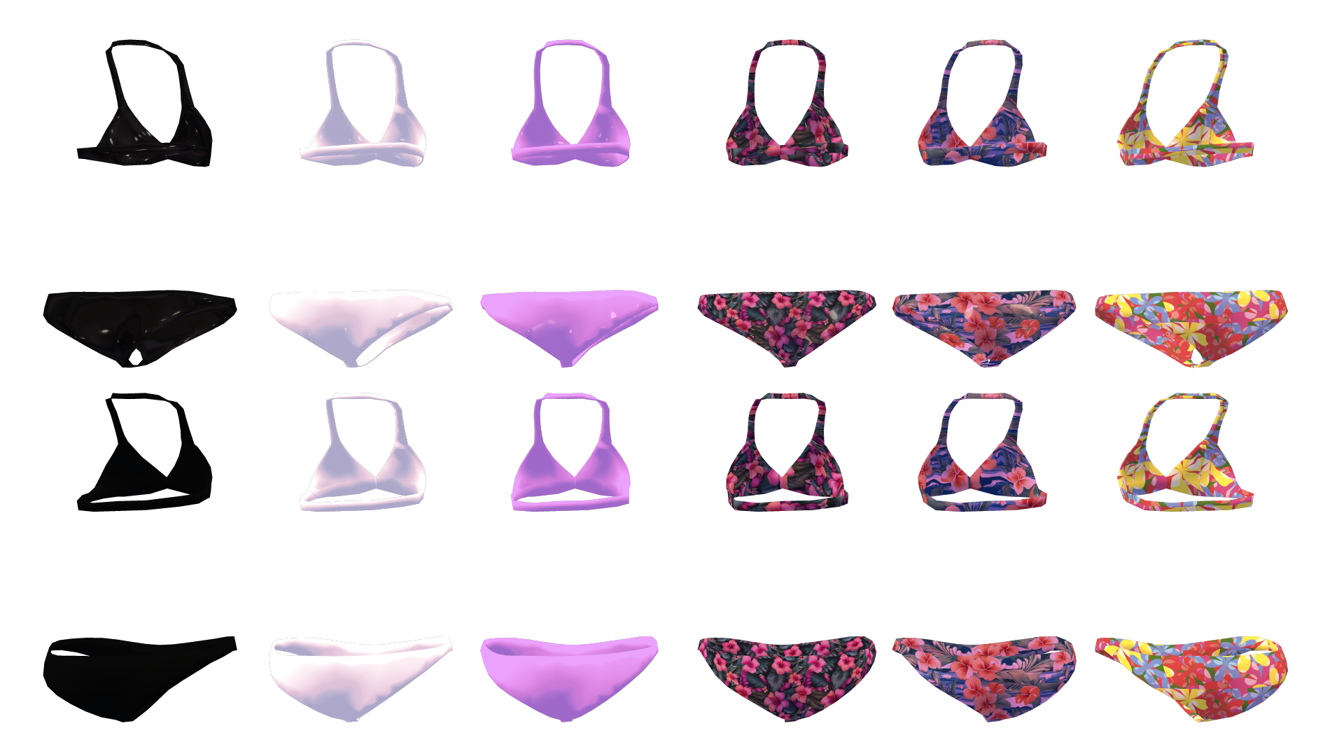 むんきちゃん対応 水着 シンプルビキニ Munkki SimpleBikini 胸シェイプキー対応 - Sleeper's Store - BOOTH