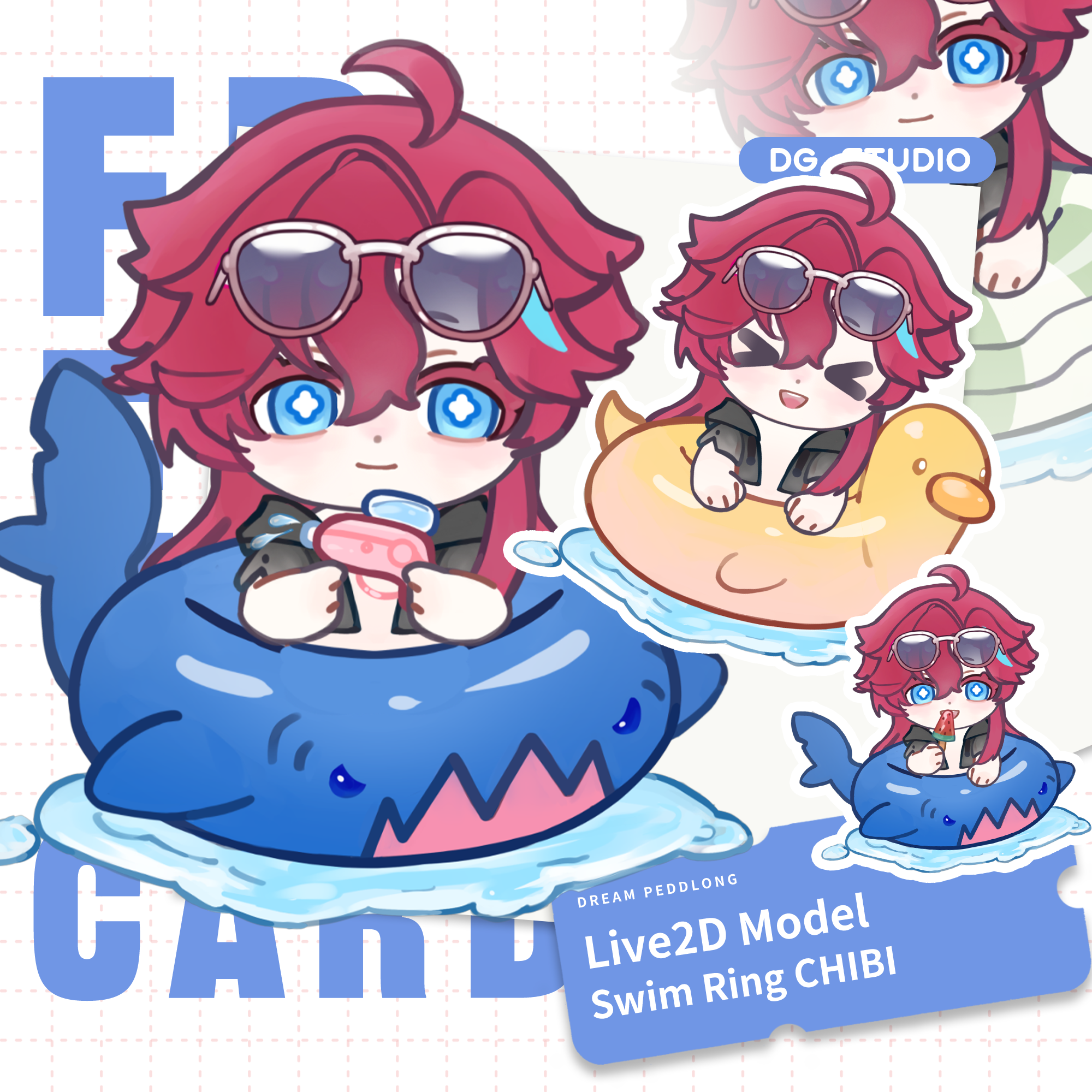 【live2d model】 Redgrave CHIBI model - Design.genius - BOOTH