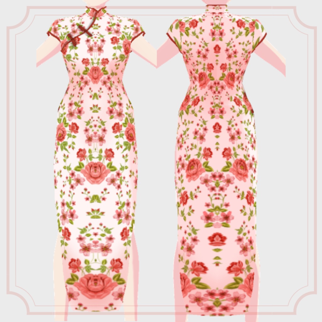 【VRoid】 Chinese Dress - seiyastudio - BOOTH
