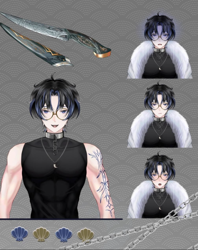 Rigged live2d Vtuber model for shark Vtuber bundle - The Fantasy Shop ...