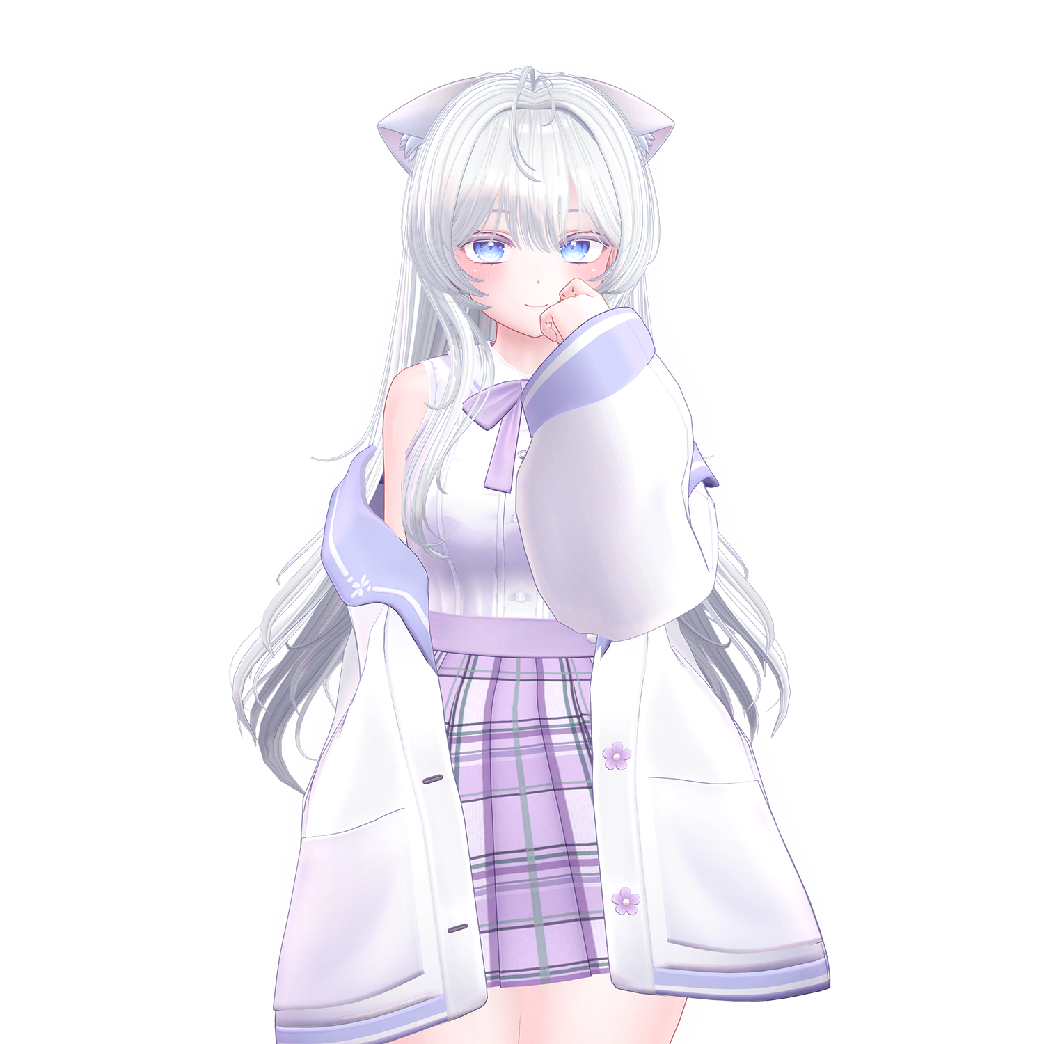 【VRChat 3D hair】 twin long hair - ROSI atelier - BOOTH