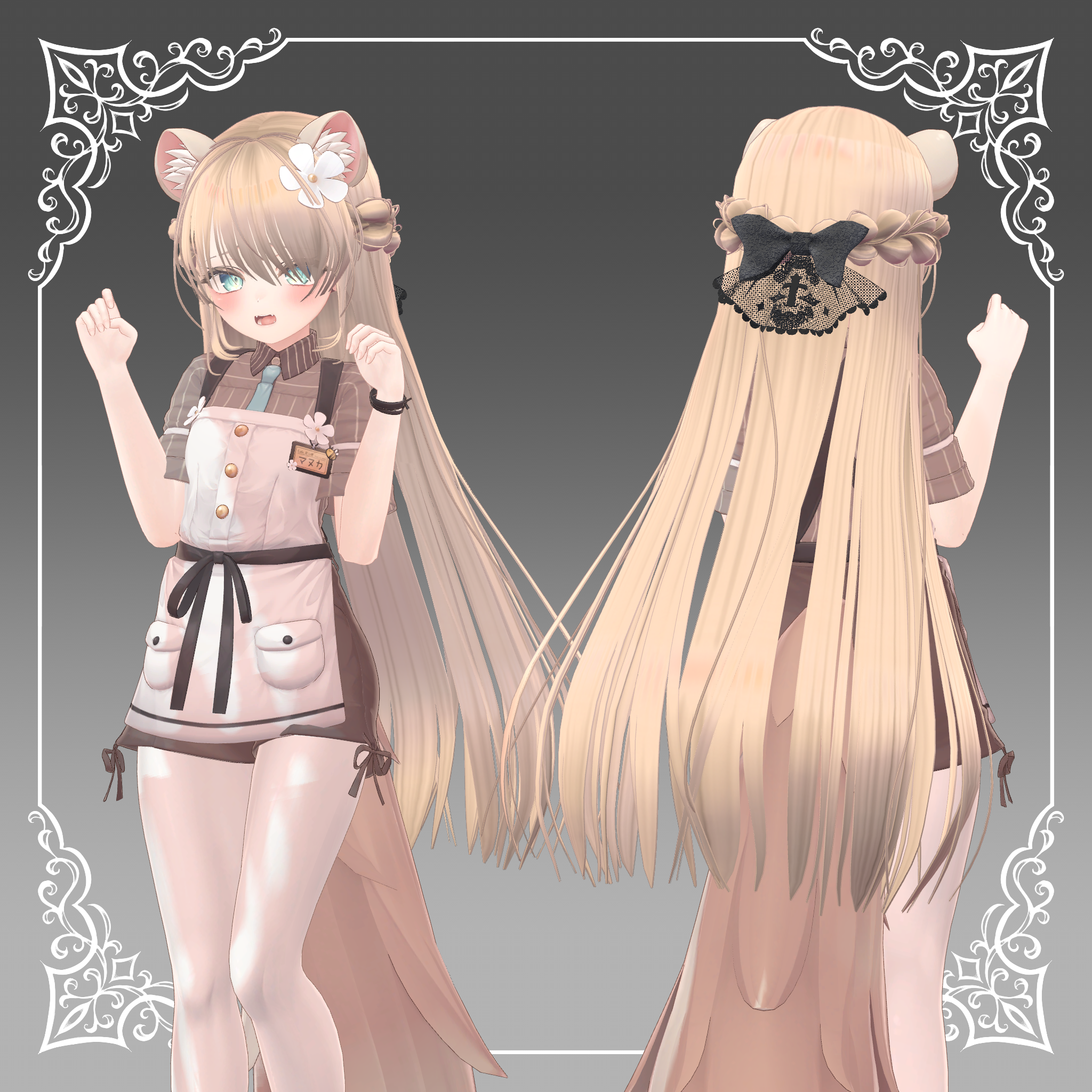 【8アバター対応】I See You Hair【VRChat想定】 - QW_Style - BOOTH