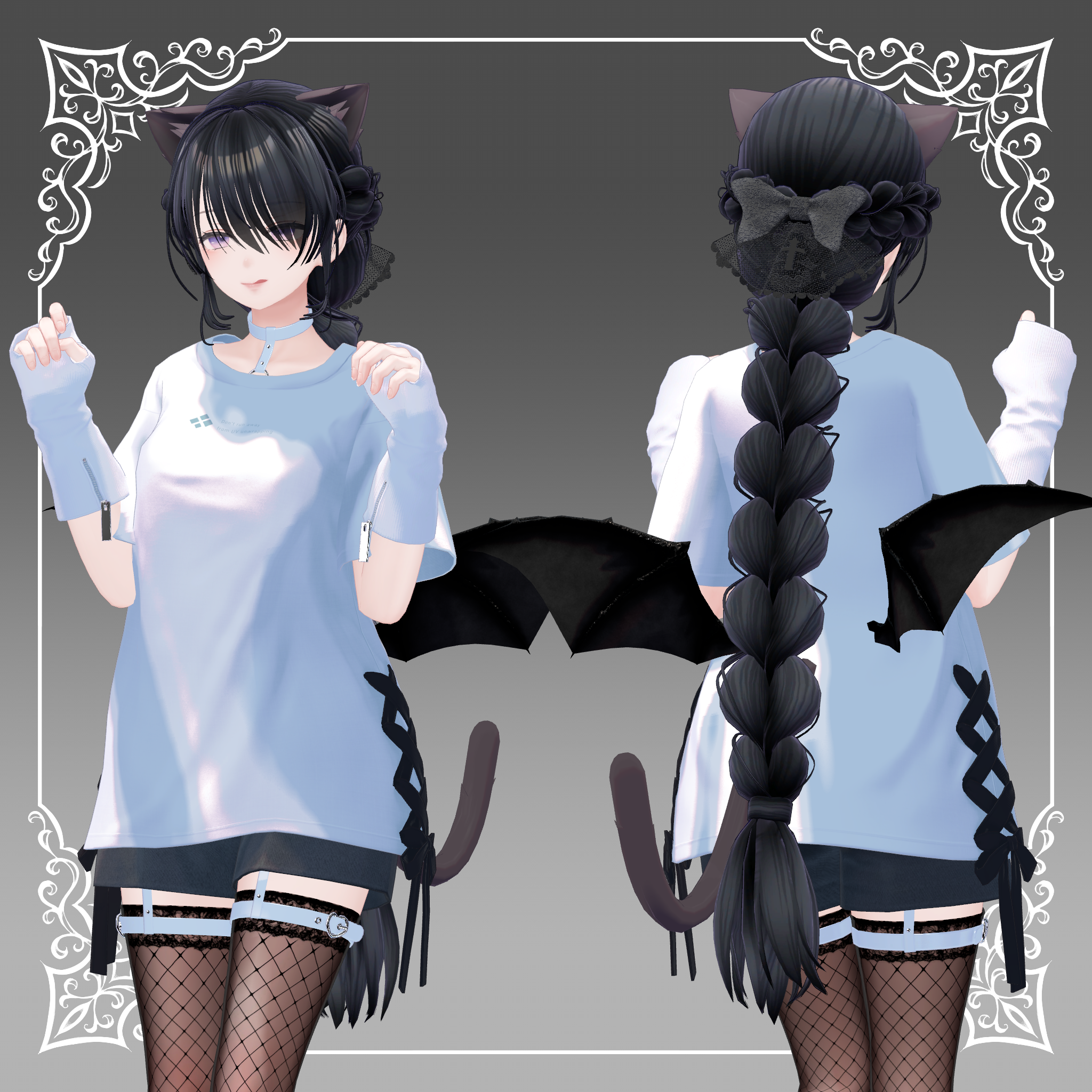 【8アバター対応】I See You Hair【VRChat想定】 - QW_Style - BOOTH