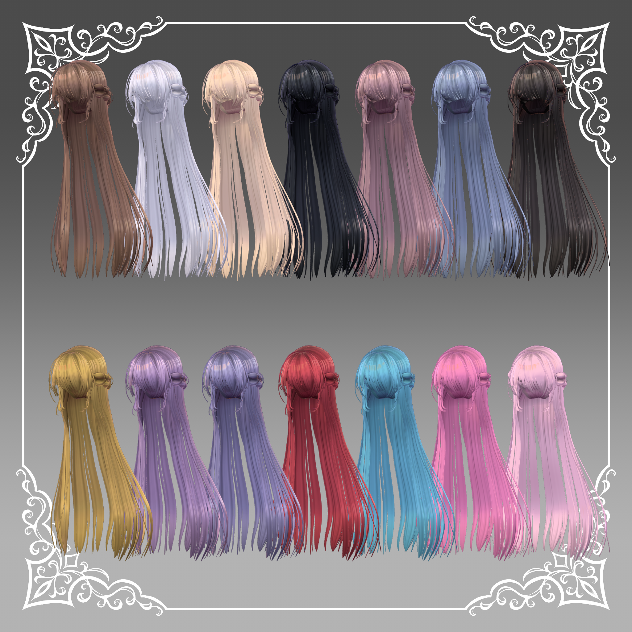 【8アバター対応】I See You Hair【VRChat想定】 - QW_Style - BOOTH