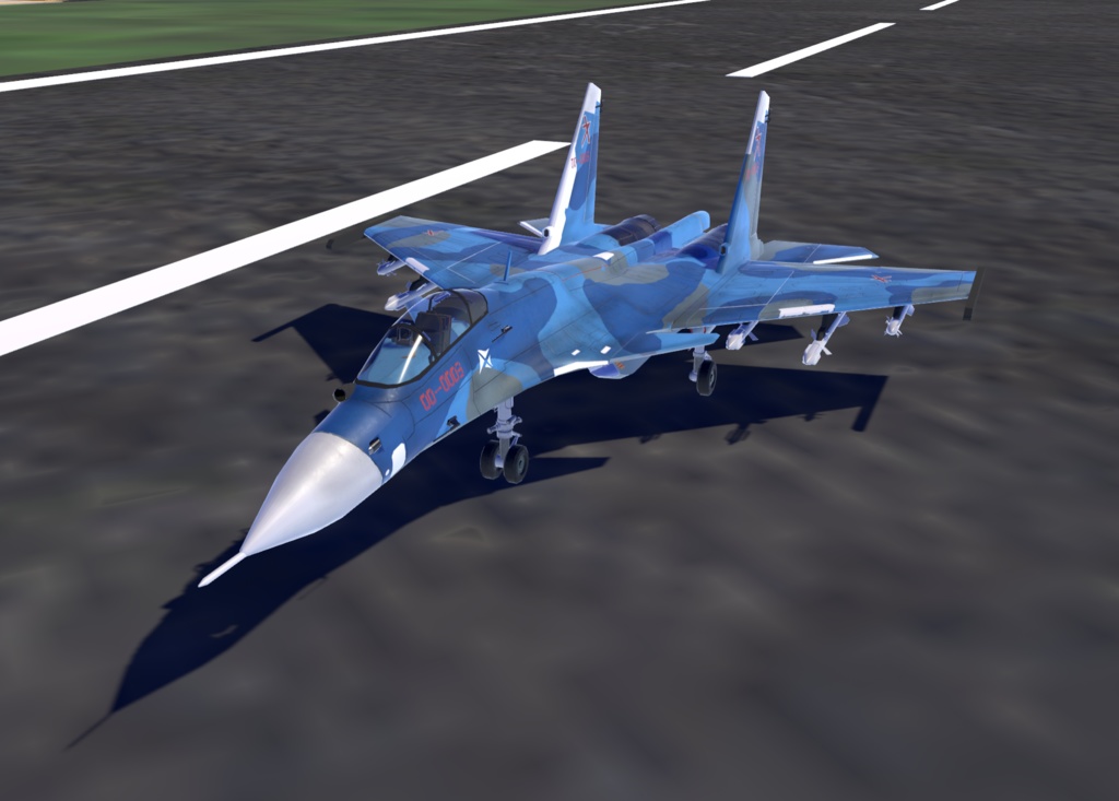 《VRChat想定》B-SU33改《飛行可能モデル》 - Studio-Symphonys- - BOOTH