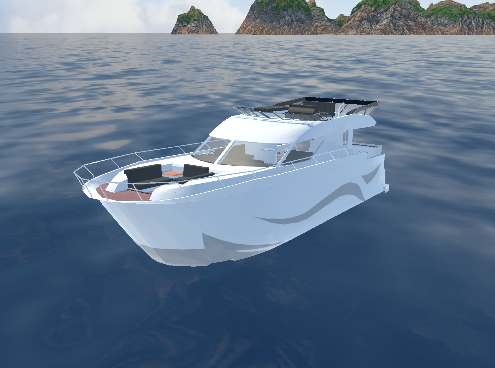 《VRChat想定》クルーザー「B-Slider」《操作可能モデル》 - Studio-Symphonys- - BOOTH