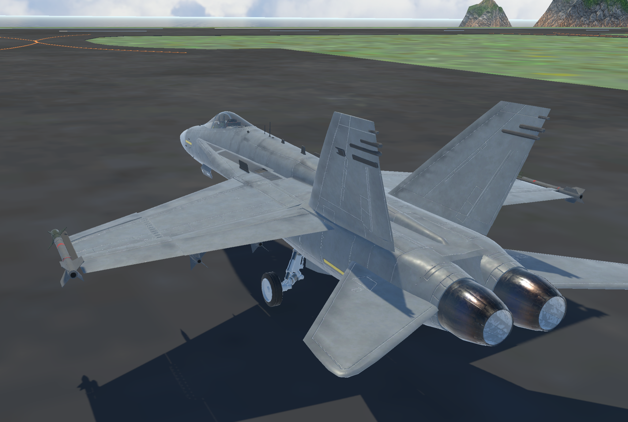 《VRChat想定》B-F/A18《飛行可能3Dモデル》 - Studio-Symphonys- - BOOTH