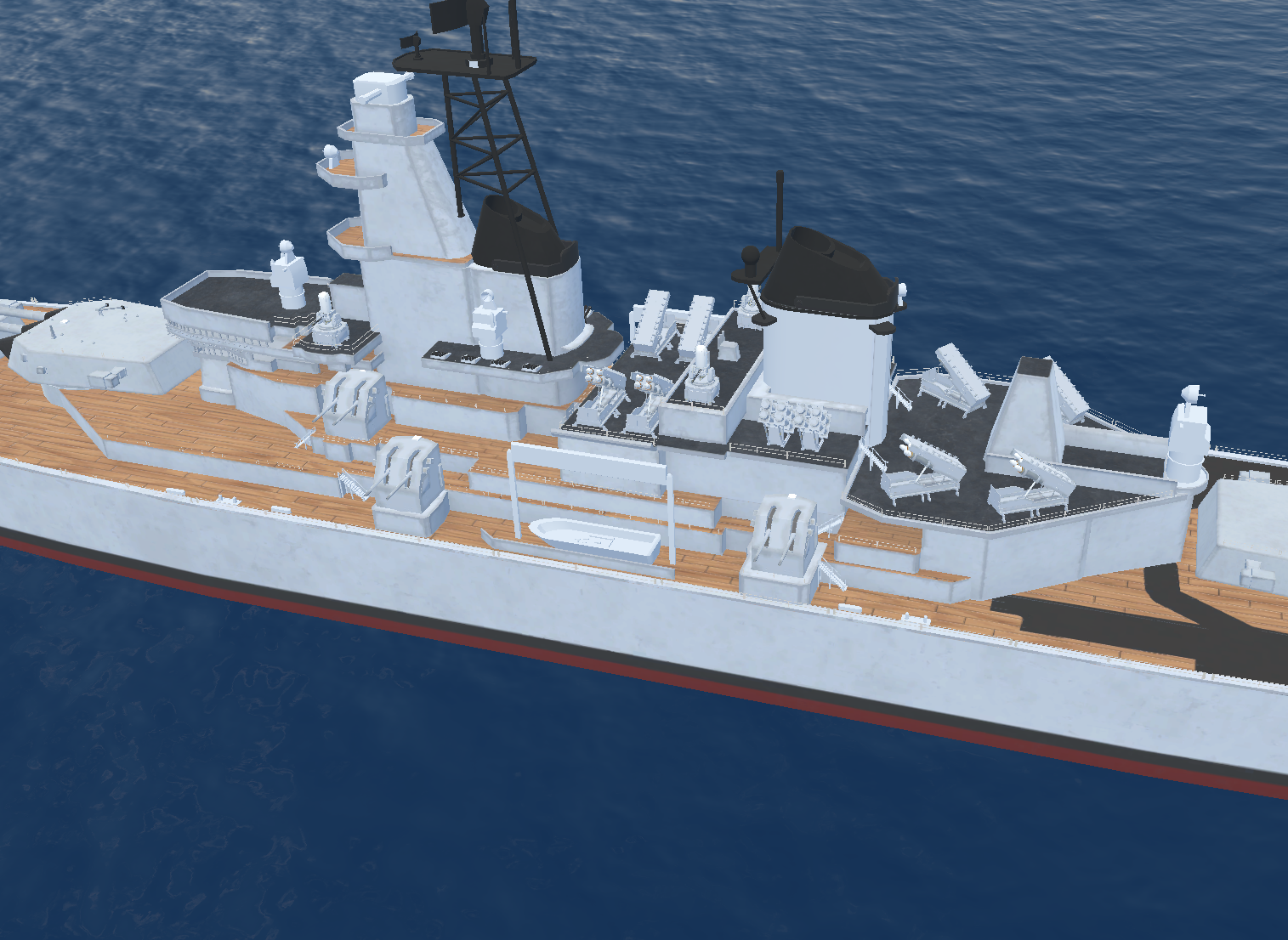 《VRChat想定》戦艦 B-iowa（アイオワ）+主砲、対空砲ギミック付き - Studio-Symphonys- - BOOTH