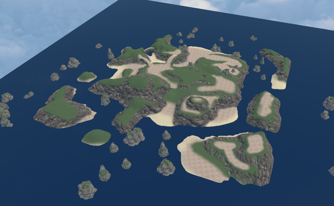 【VRChat想定】フライトワールド用地形vol1【3Dモデル】 - Studio-Symphonys- - BOOTH