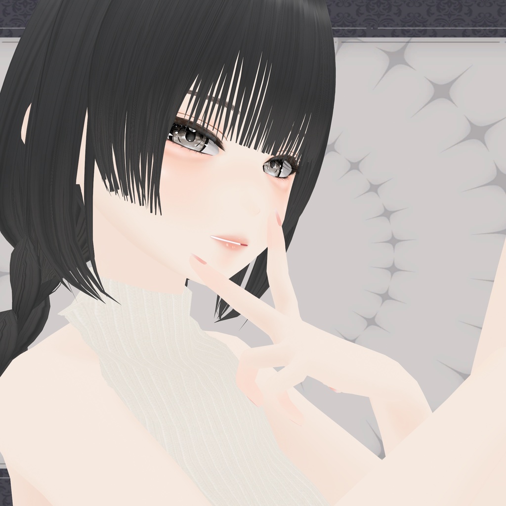 【VRoid】あろえ姫カット前髪｜Aloe hime cut bangs - アロエマート｜ALOE MART - BOOTH