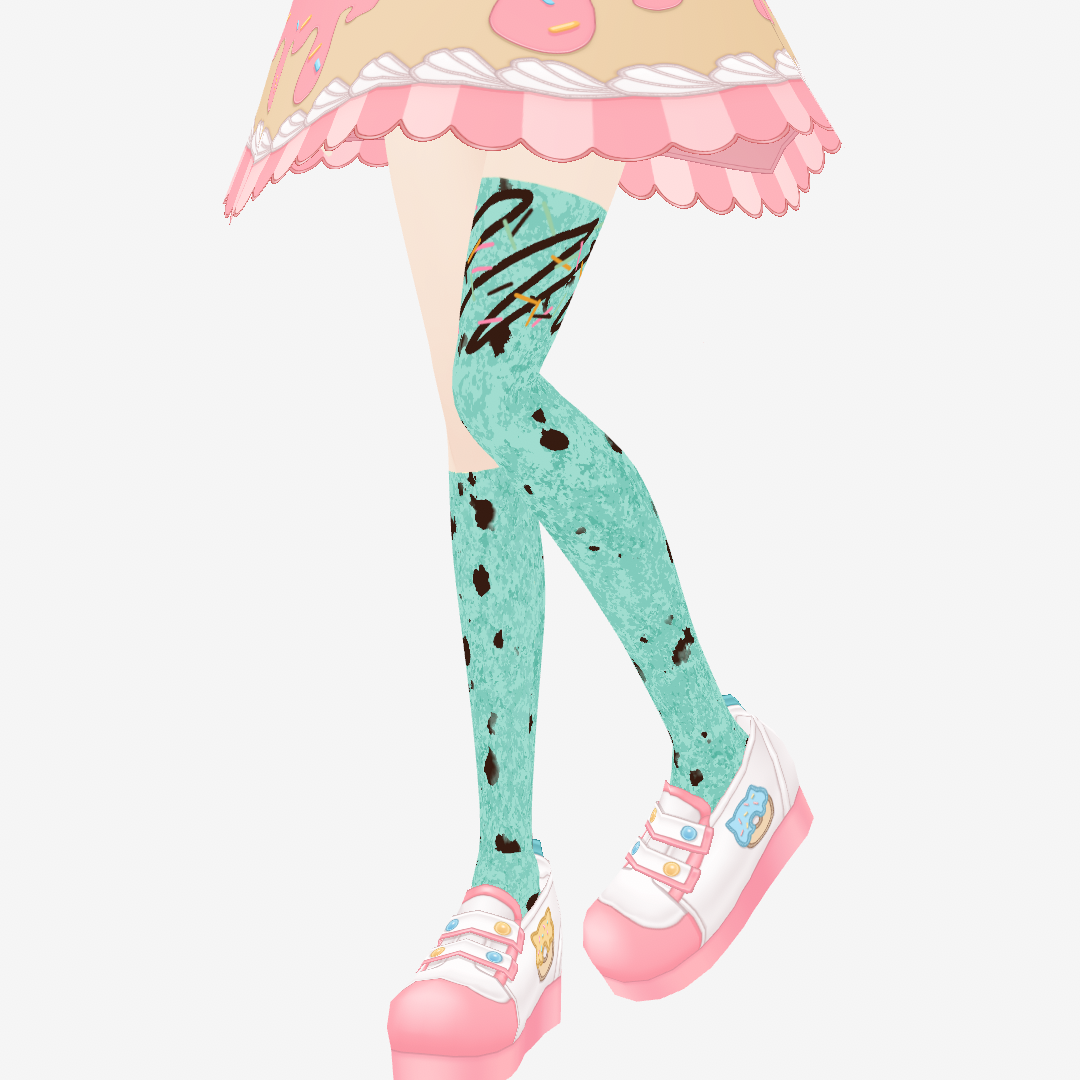 【VRoid】SWEET PATTERNED SOCKS｜スイーツ柄靴下 - アロエマート｜ALOE MART - BOOTH