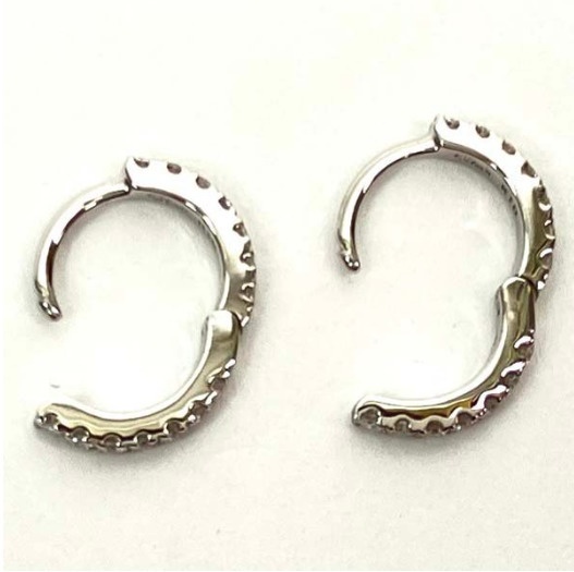 スタージュエリー STAR JEWELRY ピアス K18 ダイヤ0.05ct CLICK HOOP SS 2ZP1564 ブランドアクセサリー - fesparzao2004 - BOOTH