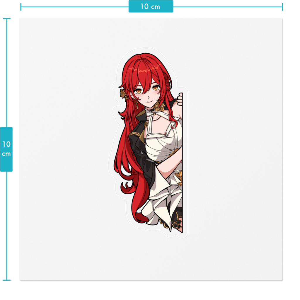 Sticker Peeking Himeko Honkai Star Rail - Waifuku - BOOTH