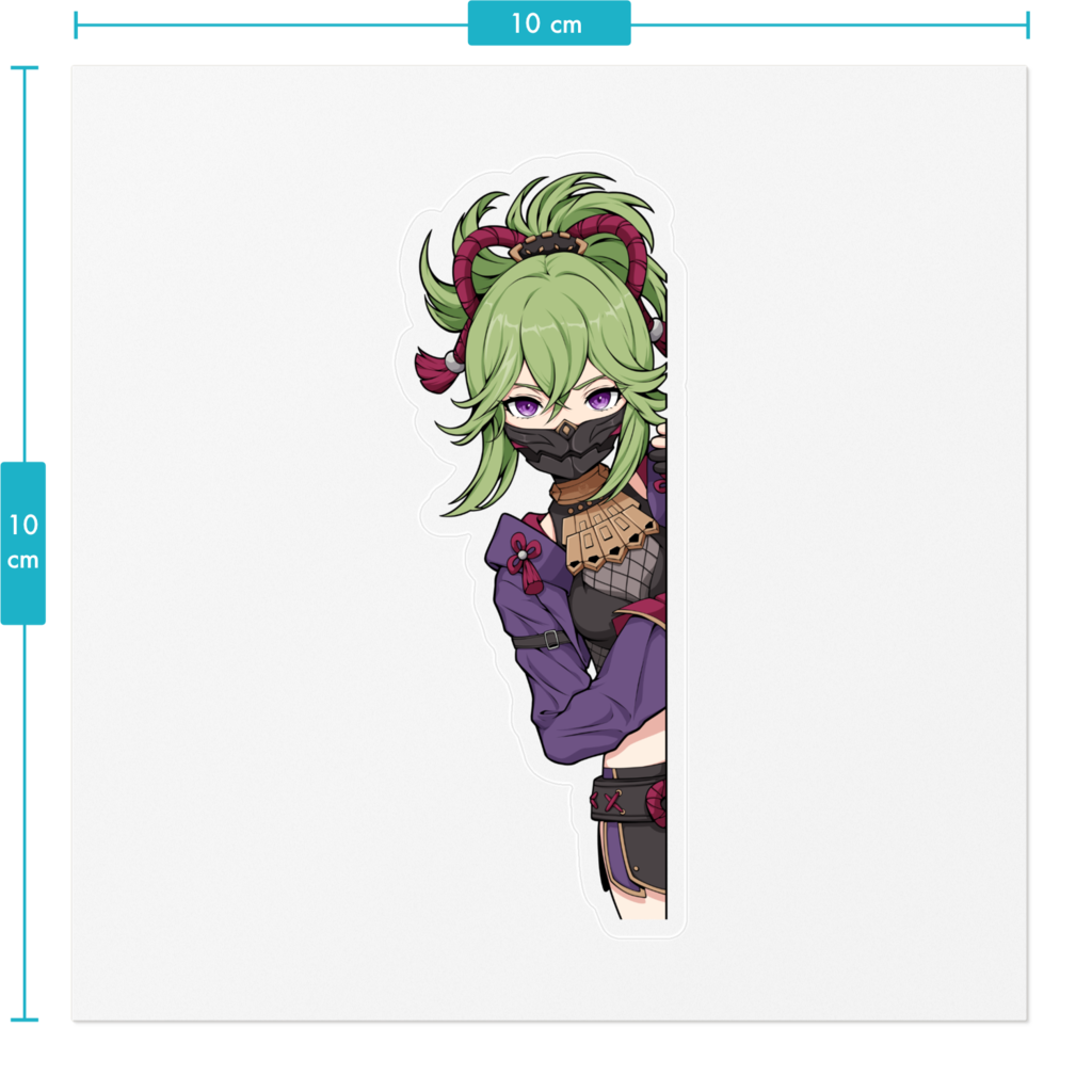 Sticker Peeker Kuki Shinobu 久岐忍 Genshin Impact - Waifuku - BOOTH