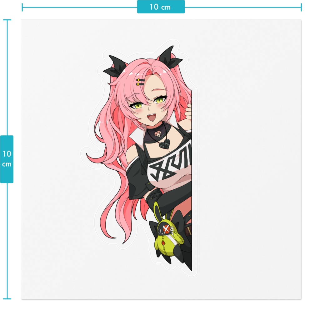 Sticker Peeking Nicole Demara Zenless Zone Zero - Waifuku - BOOTH