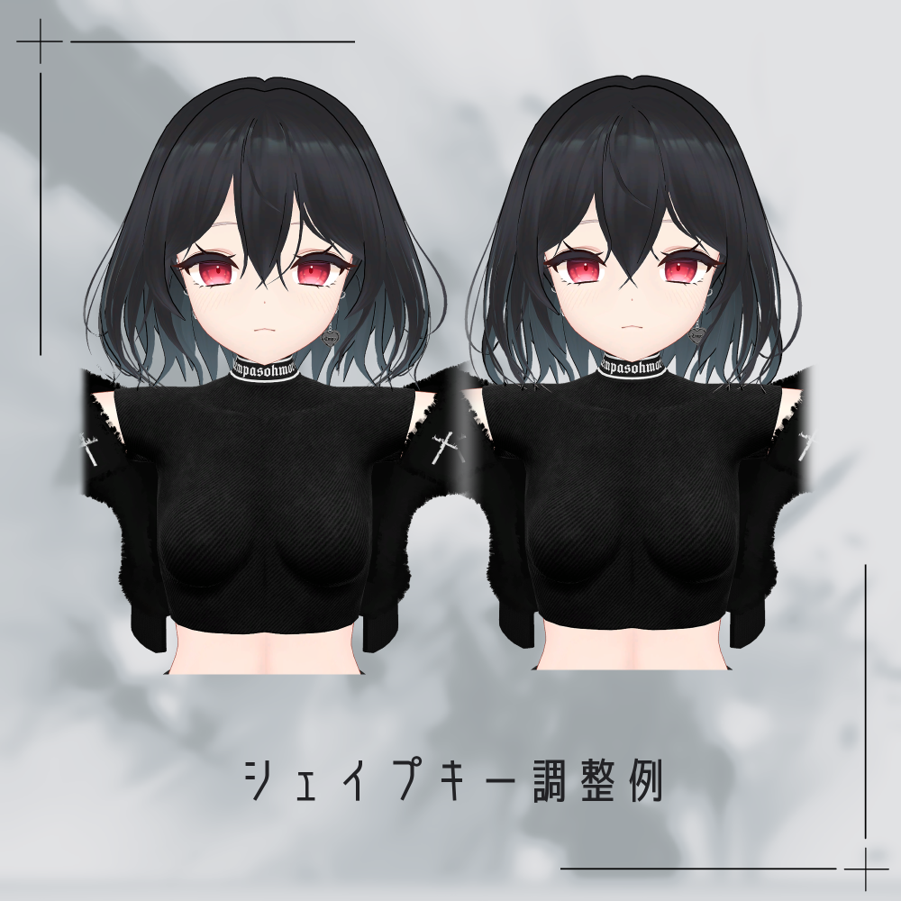 【VRChat髪型3Dモデル】Messy Bob - OATH - BOOTH