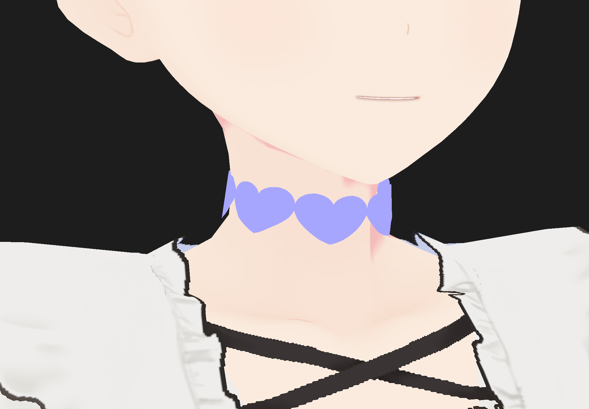VRoid Collar | Choker | Necklace | "Hair Textures" | Various Colors ...