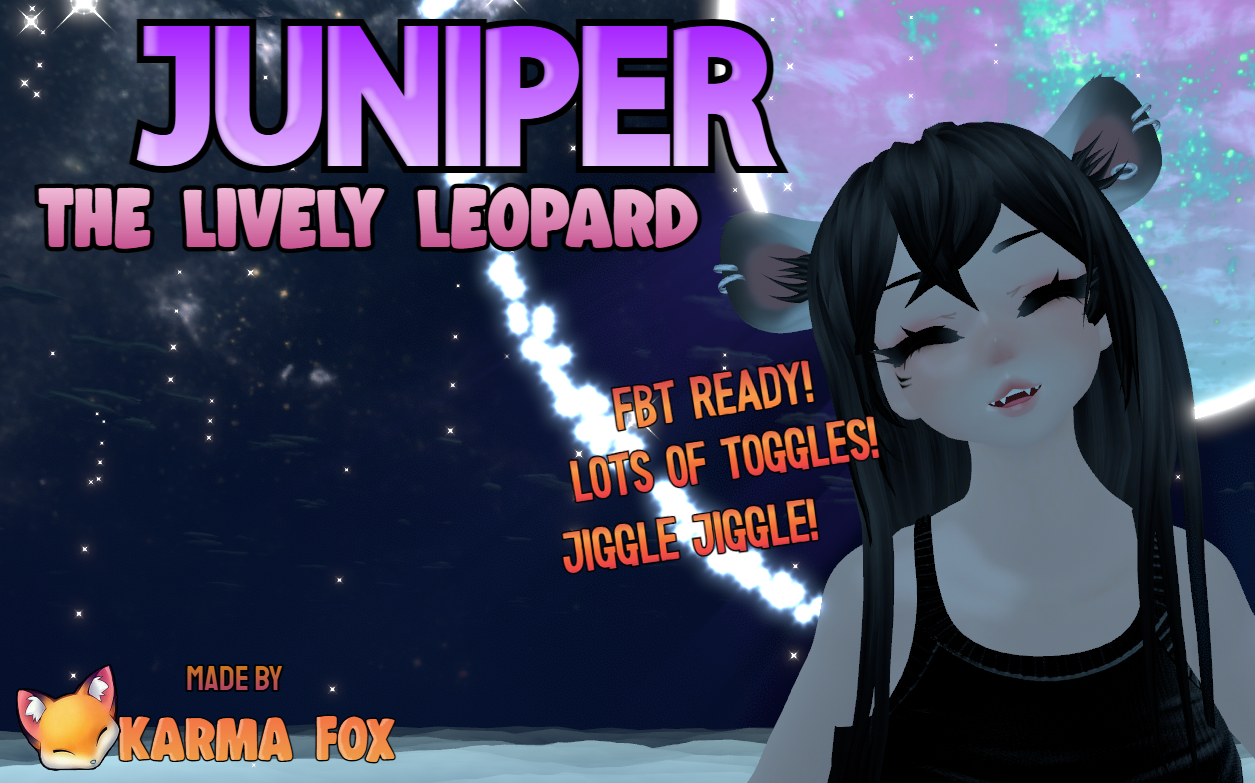 Juniper the Lively Leopard VRChat & VRM - karmafox - BOOTH