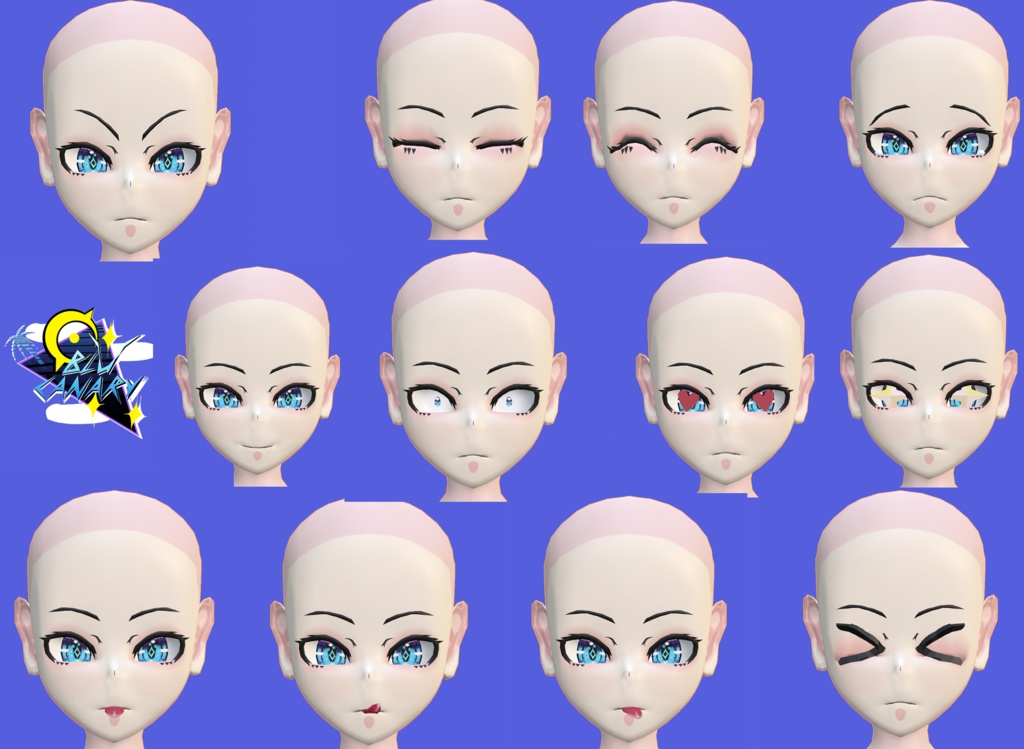 blus male vrc base - blucanary - BOOTH