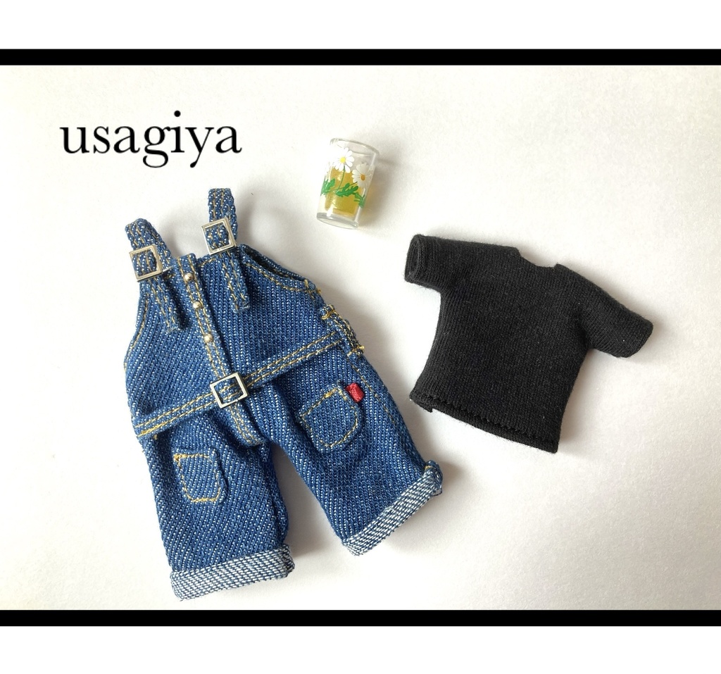 オビツ11ゆったりサロペット(ベルト付)＆Tシャツ - うさぎ屋 -usagiya- - BOOTH