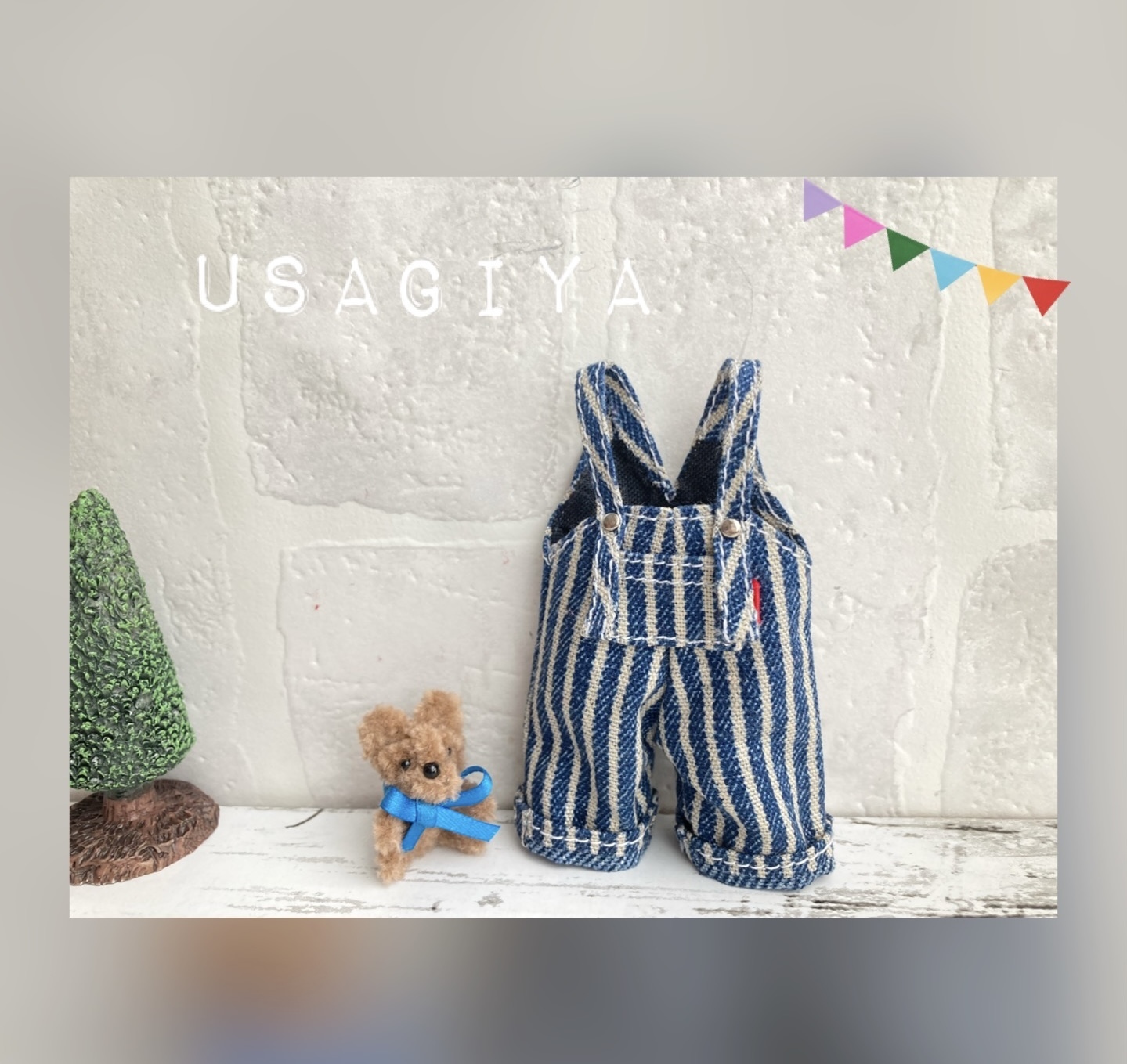 ストライプサロペット(オビツ11) - うさぎ屋 -usagiya- - BOOTH