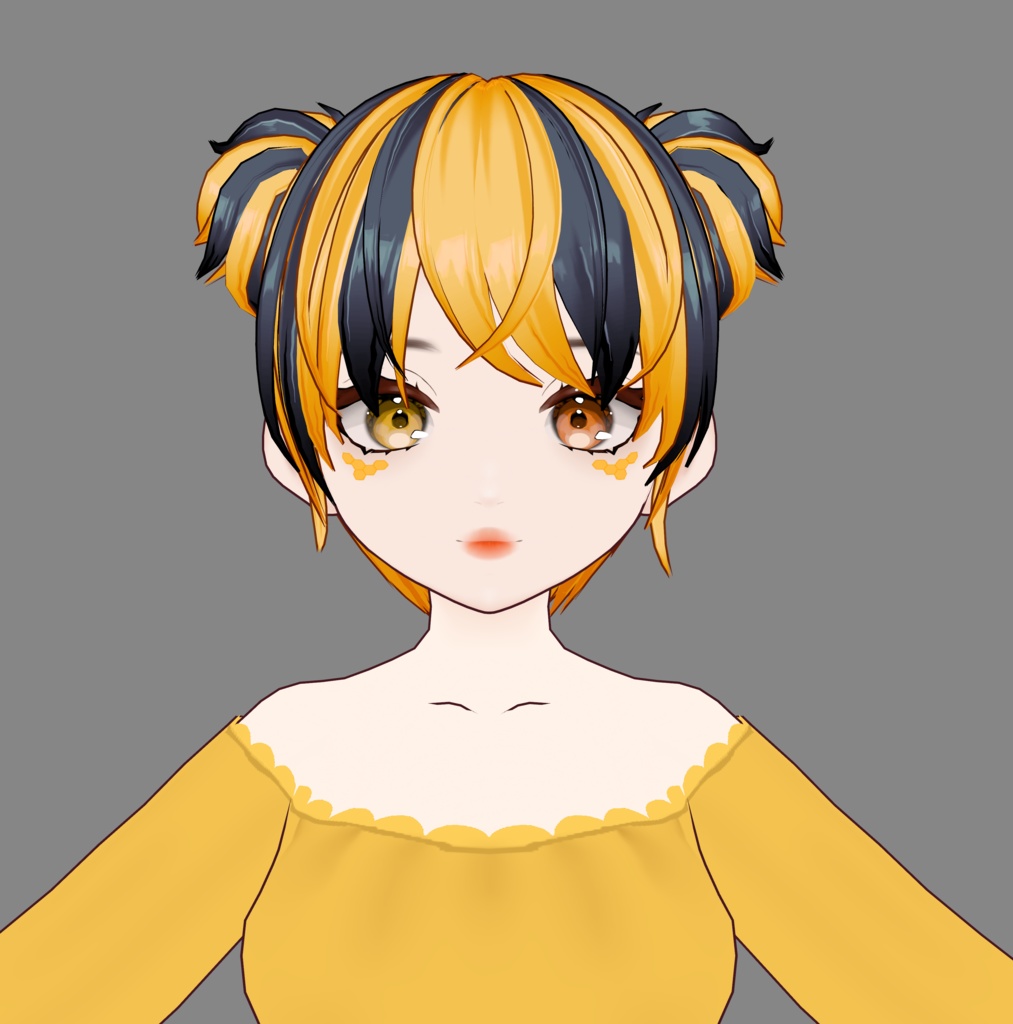 Honeycomb cheeks - Vroid preset - Ducky's Designs - BOOTH