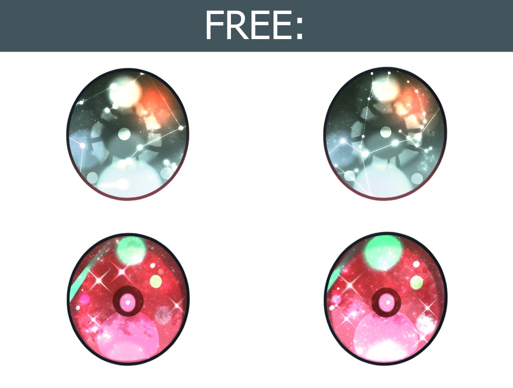 [Vroid] [2 free] Space eyes texture, Vroidテクスチャ 瞳テクスチャ アイズ - lumarum ...