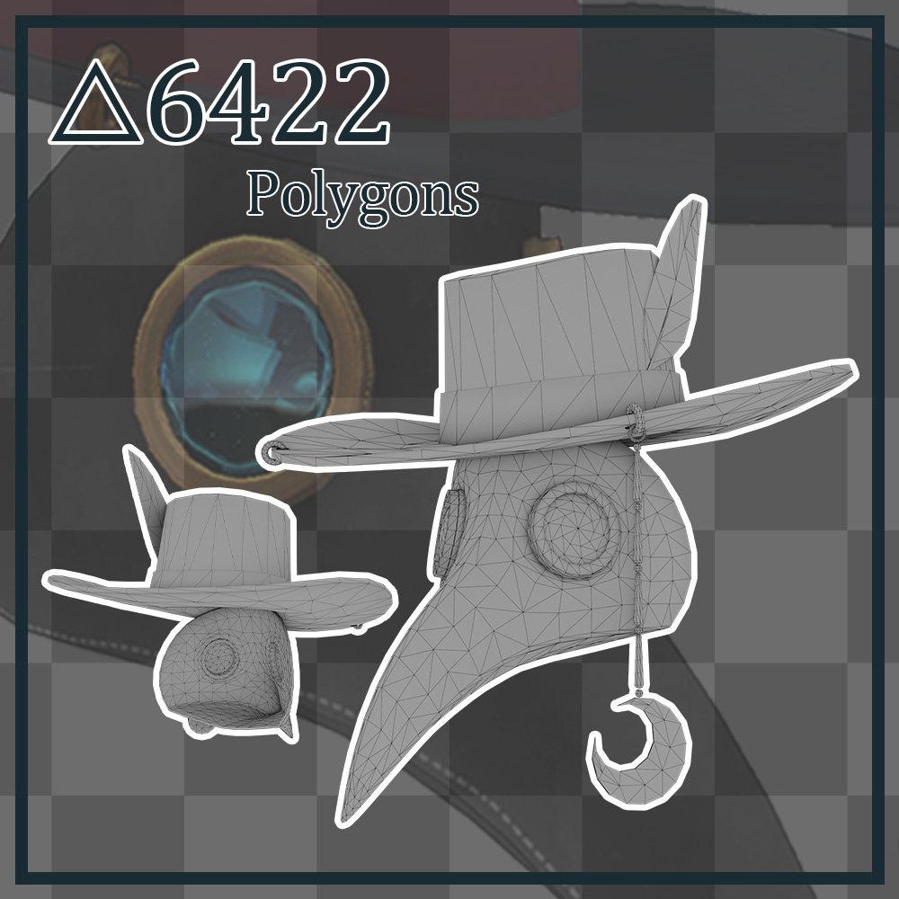 『VRChat』仮装ペストマスク ※PhysBone設定済み - WALLACE(ウォレス) | TOWA -永遠の世界- - BOOTH