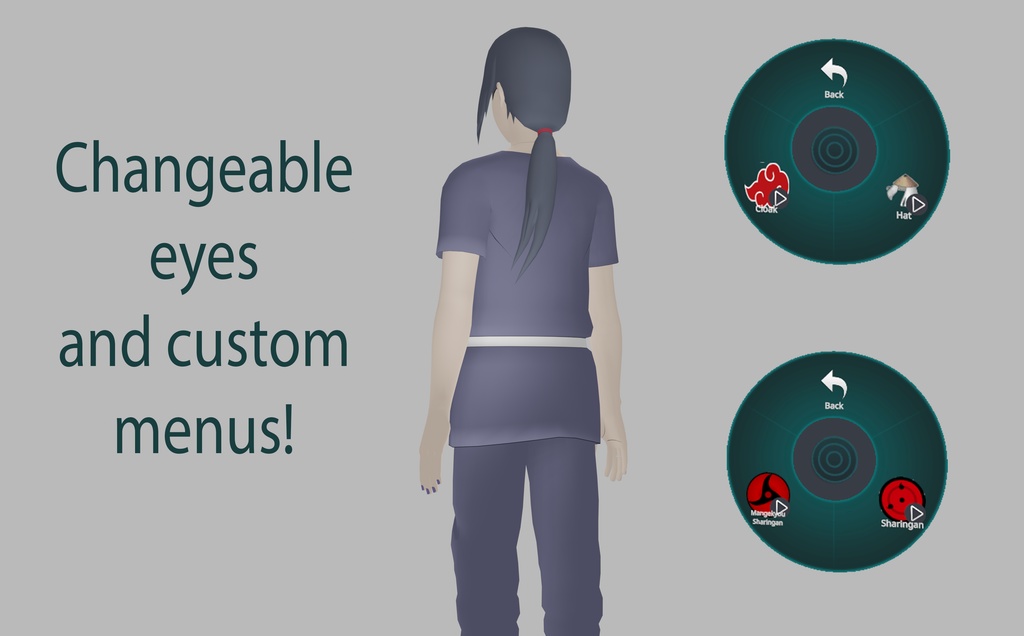 ITACHI UCHIHA - VRCHAT FULL AVATAR - VISEMES - EYE TRACKING ...